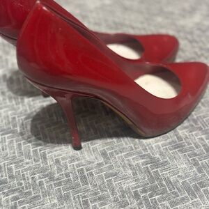 Gucci | Shoes | Authentic Gucci Red Patent Leather Heels Timeless ...
